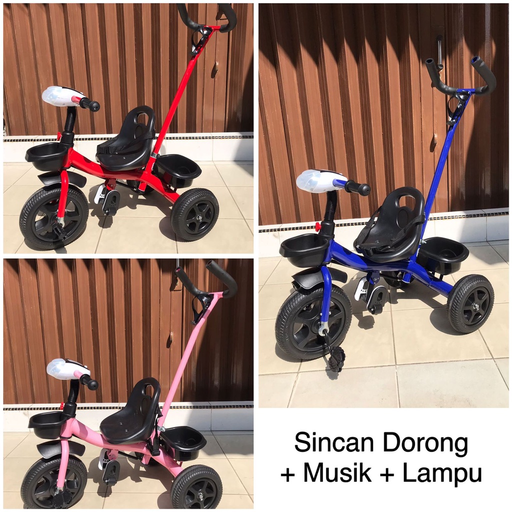 Jual Sepeda Tiga Roda Anak Tricycle Sincan Dorong | Shopee Indonesia
