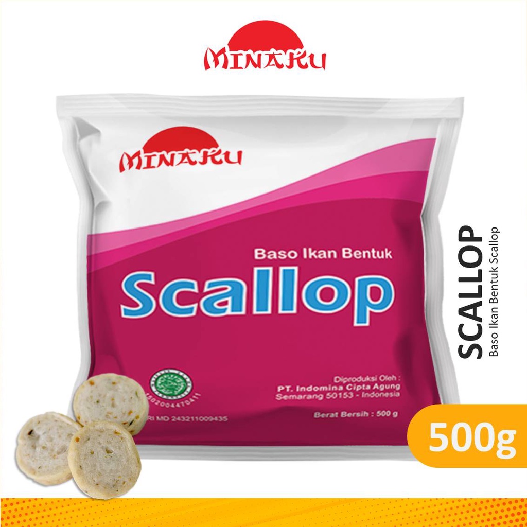 Jual MINAKU Scallop Ikan 500 gr | Shopee Indonesia