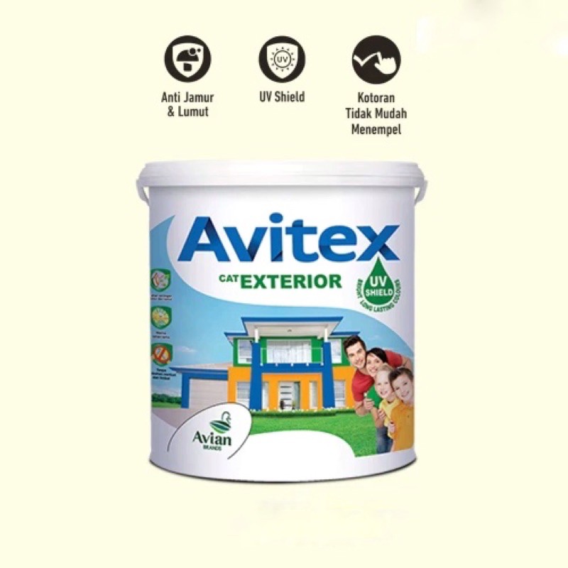 Jual Cat Tembok Avitex Eksterior 25 Kg Tinting 90 Warna | Shopee Indonesia