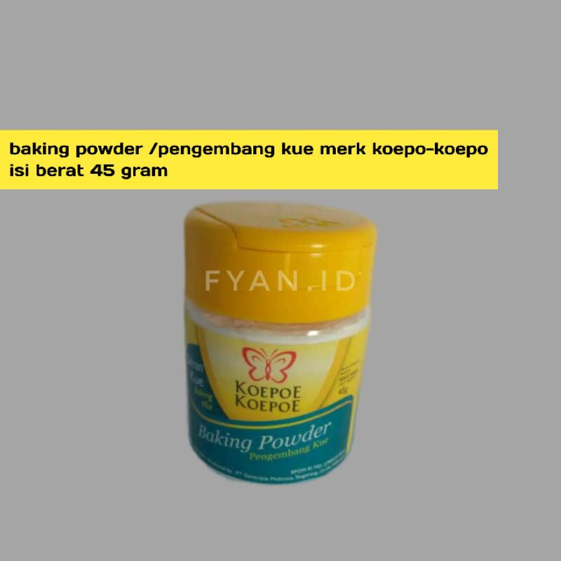 Jual baking powder / pengembang kue isi berat 45 gram | Shopee Indonesia