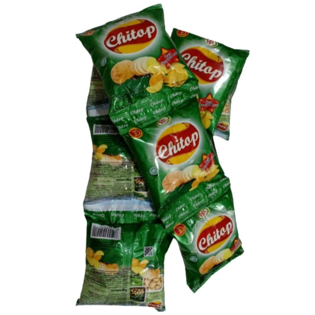 Jual [600gr] Chitop Snack Kentang Rasa Rumput Laut Renceng (Isi 10pc ...