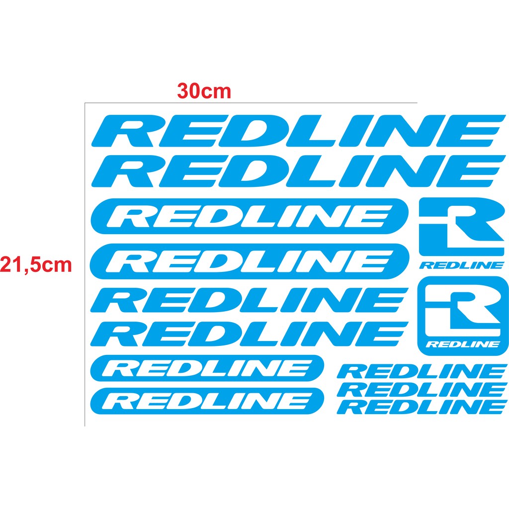 Jual cutting sticker/stiker redline bike | Shopee Indonesia