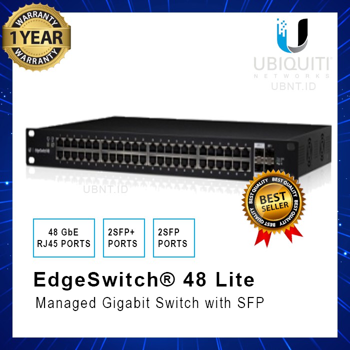 Jual Ubiquiti Edgeswitch 48port gigabit lite ES-48-lite | Shopee Indonesia