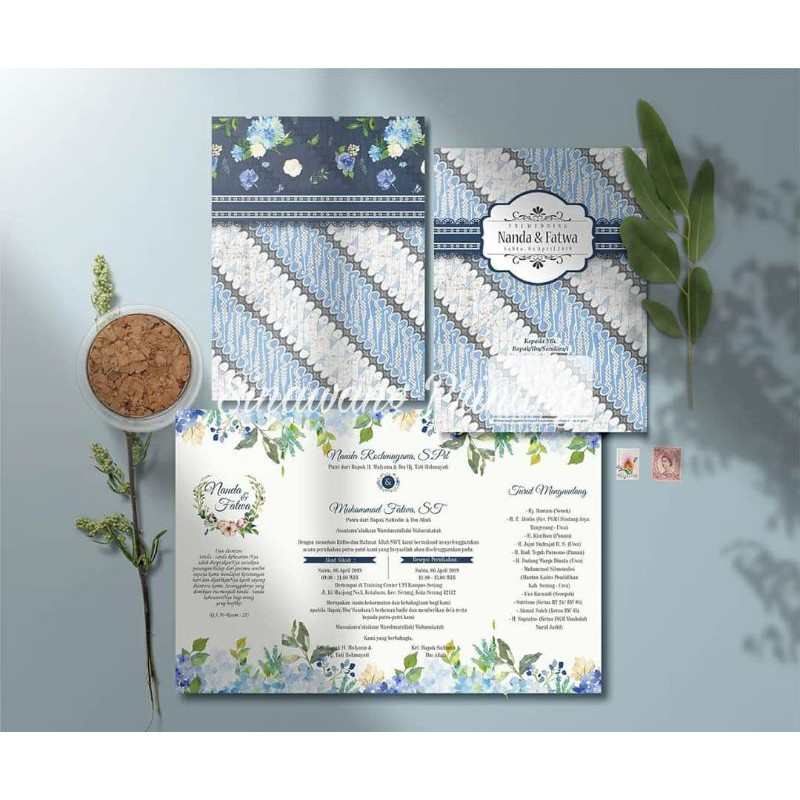 Jual Undangan Pernikahan Murah Cetak Model Batik | Shopee Indonesia