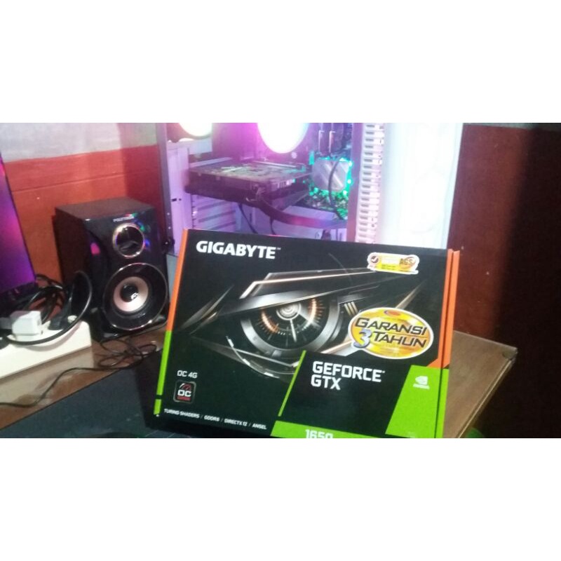 Jual VGA Gigabyte Geforce GTX 1650 DDR6 OC 4G single fan | Shopee Indonesia