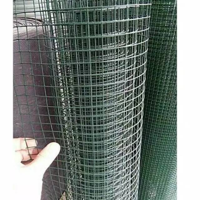 Jual 1 ROLL Kawat jaring pvc anti karat 1/2" kawat pembatas kawat loket ...