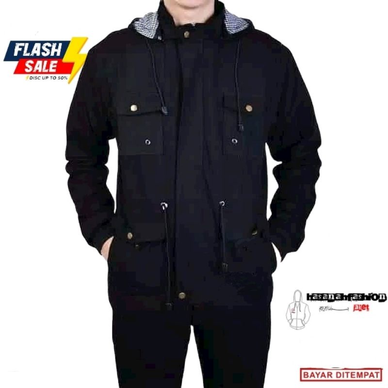 Jual Jaket parka/jaket parka hitam polos/jaket pria/jaket | Shopee ...