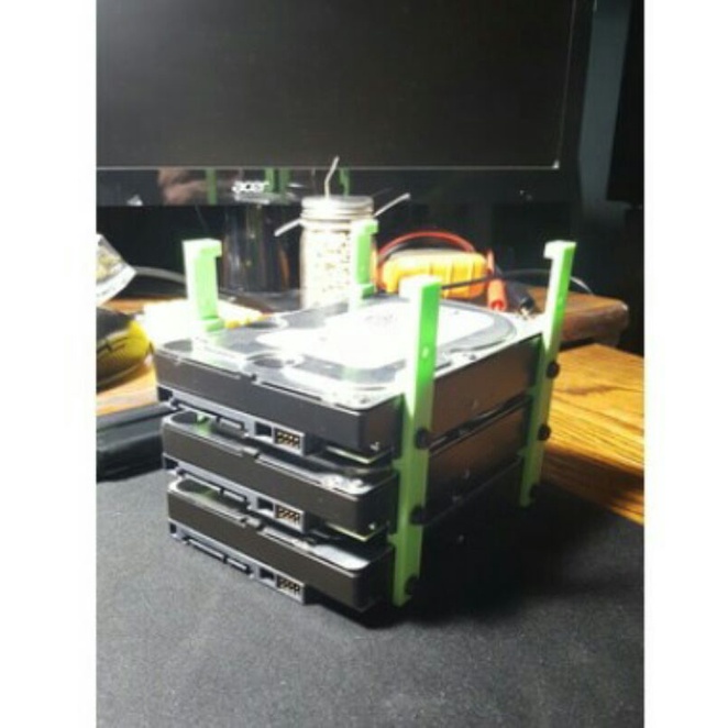 Jual HDD stand atau rak hardis bahan plastik pla + tinggi 14 cm muat ...
