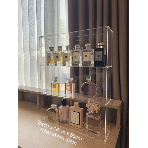 Jual Perfume Holder - Acrylic Makeup Organizer Rak parfum | Shopee ...