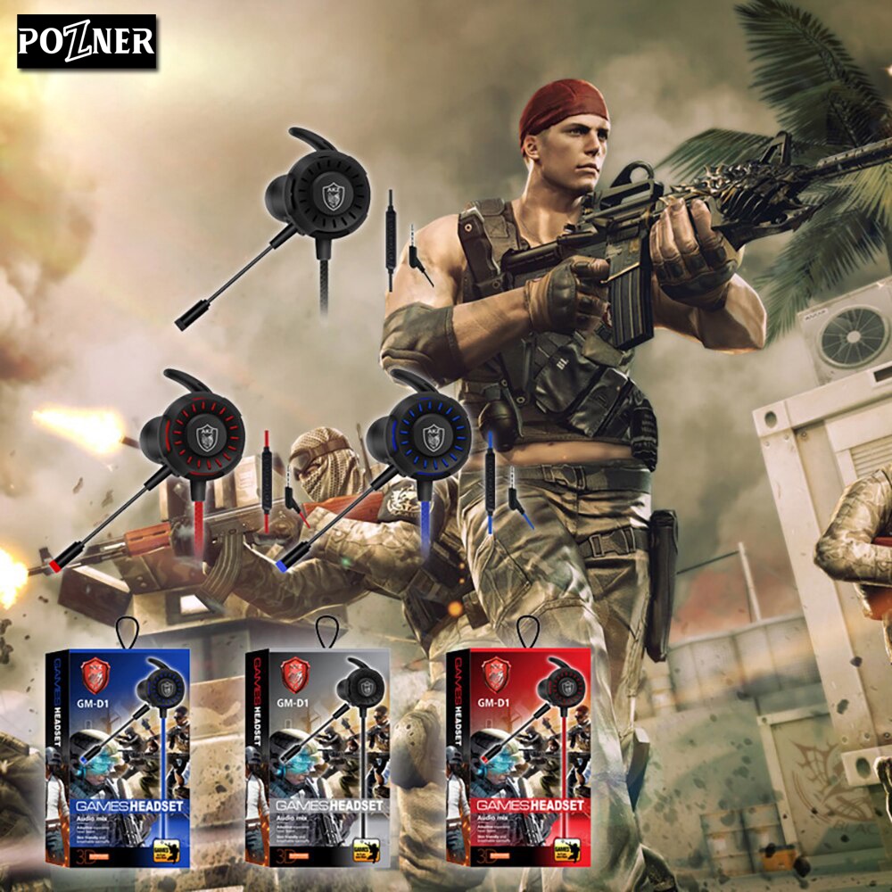 6 Pilihan Headset Gaming AKZ GM-D1 dan GM-D3 Earphone HP Kualitas Premium Dual Mic mirip ...