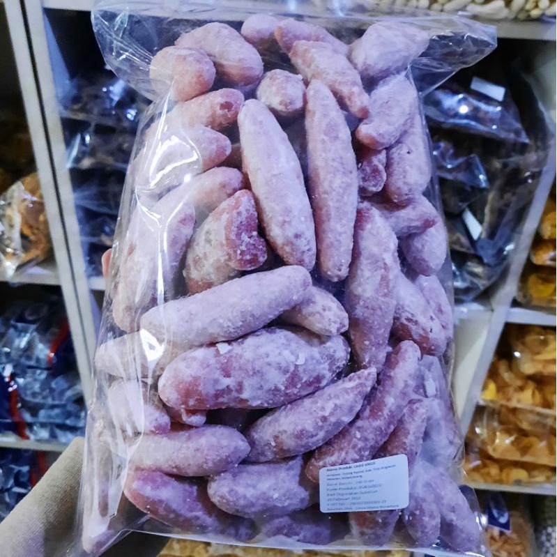 Jual Gabus Lonjong Ungu 340 gram Manis Kiloan Murah Renyah Khas Snack ...