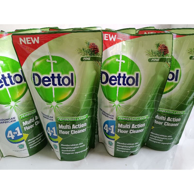 Jual DETTOL Floor Cleaner Pine Pouch 700ml - Pembersih Lantai | Shopee Indonesia