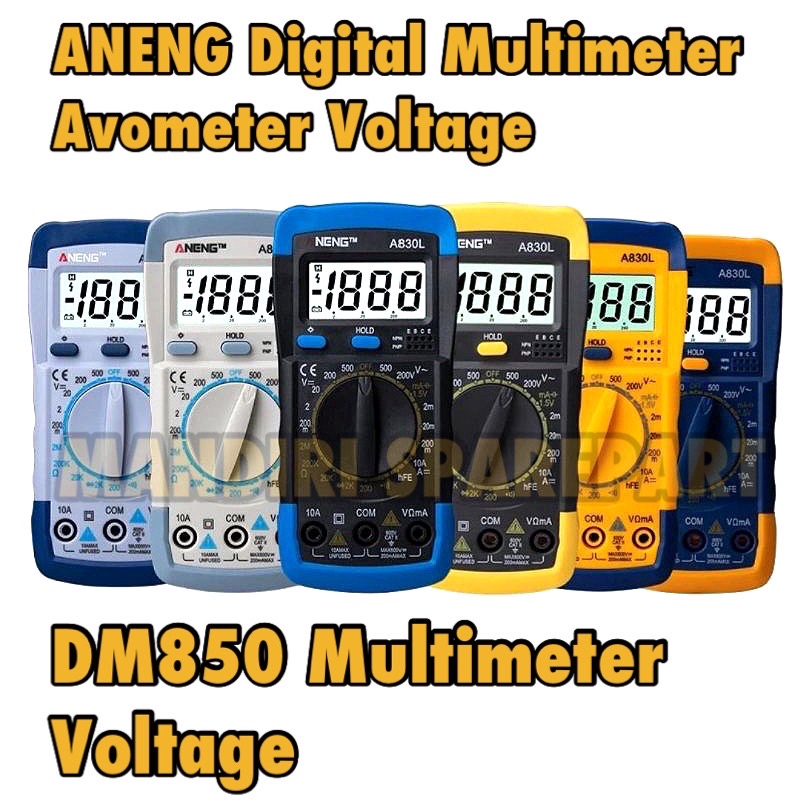 Jual ANENG Digital Multimeter Avometer Voltage Tester - DM850 ...