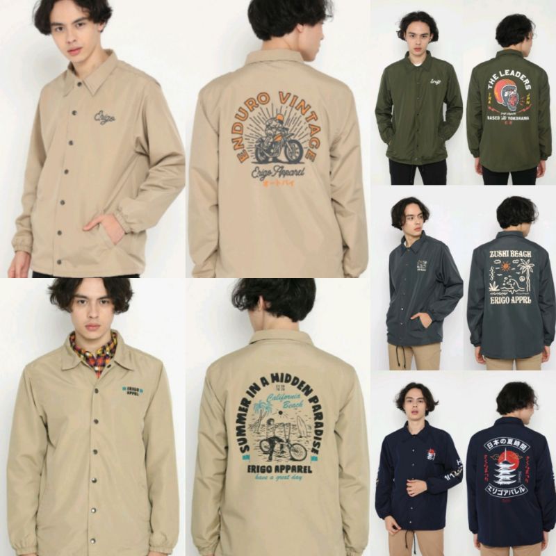 Jual Baju Branded Erigo Coach Jacket Indonesia|Shopee Indonesia