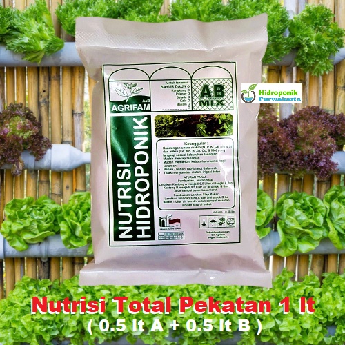 Jual NUTRISI HIDROPONIK AB MIX SAYURAN DAUN MURAH TOTAL PEKATAN 1 LITER UNTUK 100 LITER AIR ...