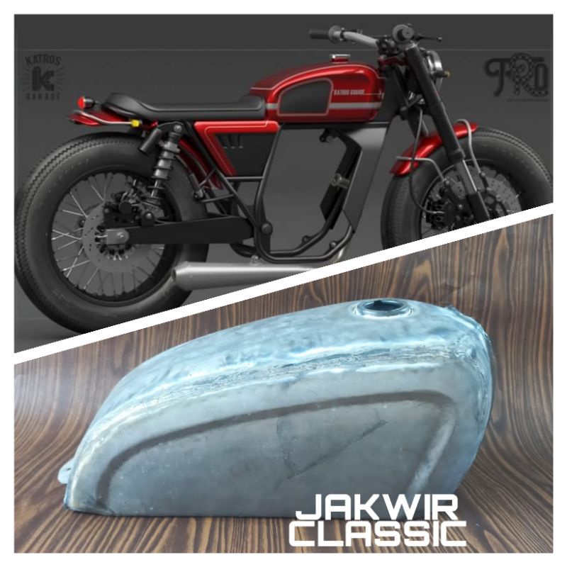 Jual Tangki Scrambler bober bratstyle caferacer Tangki Motor Custom ...