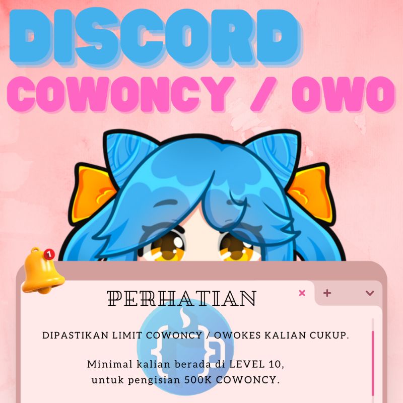 Jual DISCORD BOT OWO 500K - Cowoncy / Owokes / Owocash | Shopee Indonesia