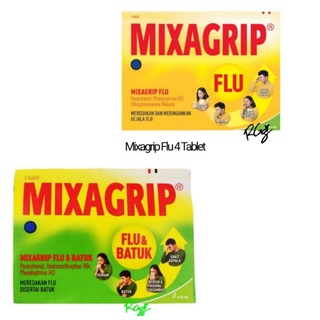 Jual MIXAGRIP OBAT FLU / FLU DAN BATUK ISI 1 STRIP 4 TABLET | Shopee ...