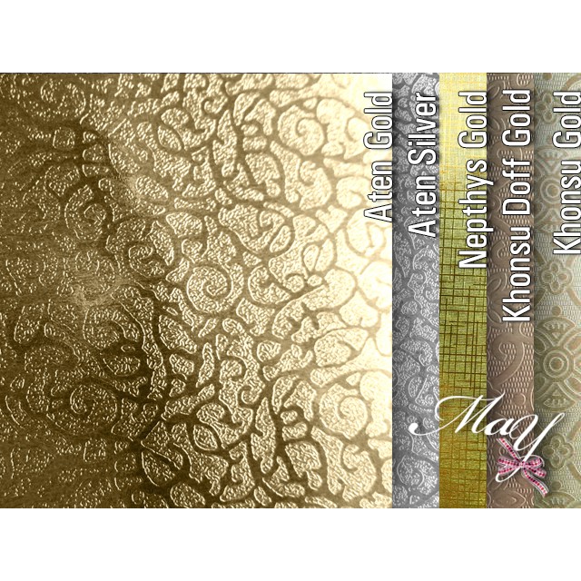 Kertas Kado Fancy Metalik Gold Silver (Aten Gold Silver, Nepthys ...