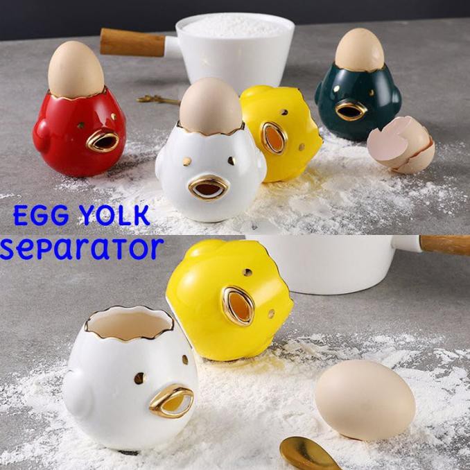 Jual Ceramic Egg Yolk Separator Alat Pemisah Kuning Putih Telur Keramik ...