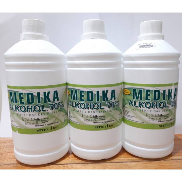 Jual Alkohol 70% Medika Antiseptik Dan Desinfektan Alcohol 70% ~ 1 ...