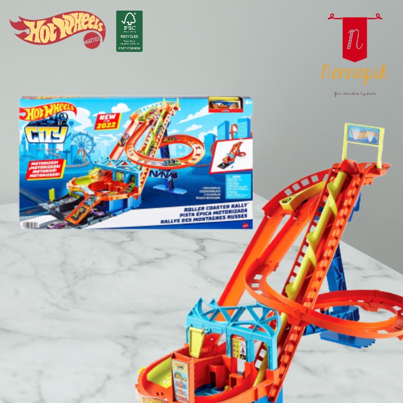 Jual Hot Wheels Track Roller Coaster Rally Playset Mainan Mobil Anak ...