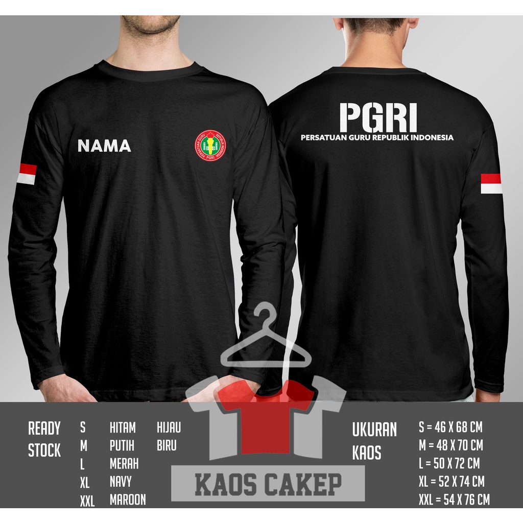 Jual Kaos PGRI Persatuan Guru Republik Indonesia Logo Request Nama DB ...