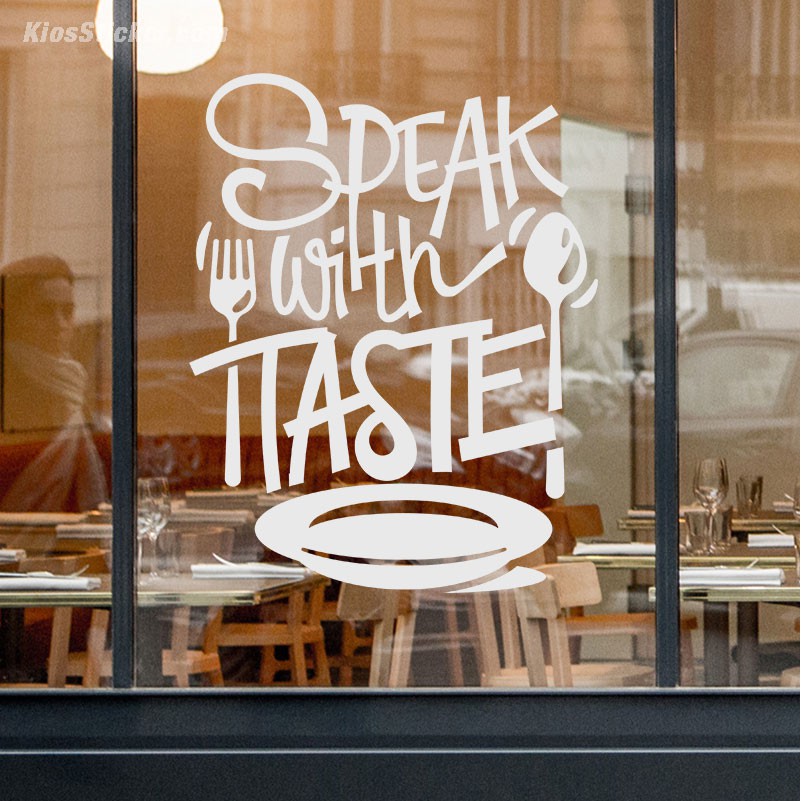 Jual Cutting Stiker Resto QR-16 Sticker Restoran Dinding Kaca Wall ...