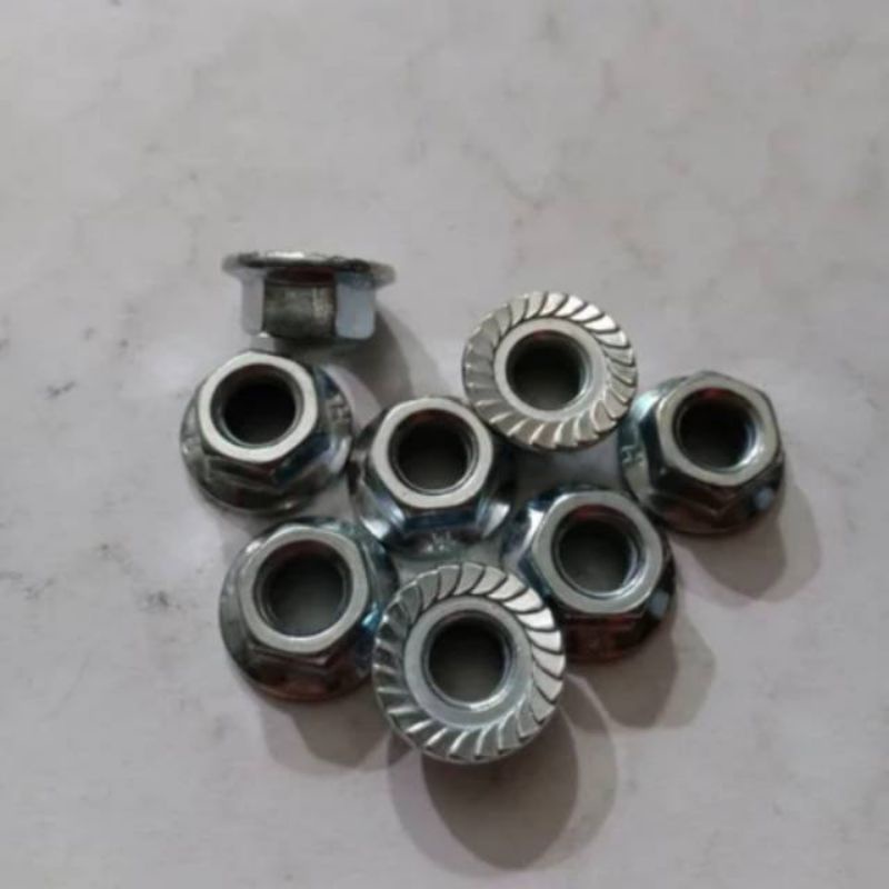 Jual Mur topi 12 m8 flange nut | Shopee Indonesia