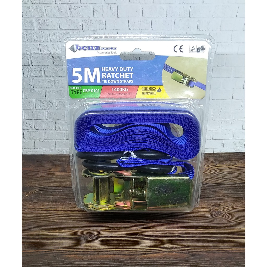 Jual TALI KATROL 1400 KG TALI PENGIKAT BARANG BENZ 5 M HEAVY DUTY ...