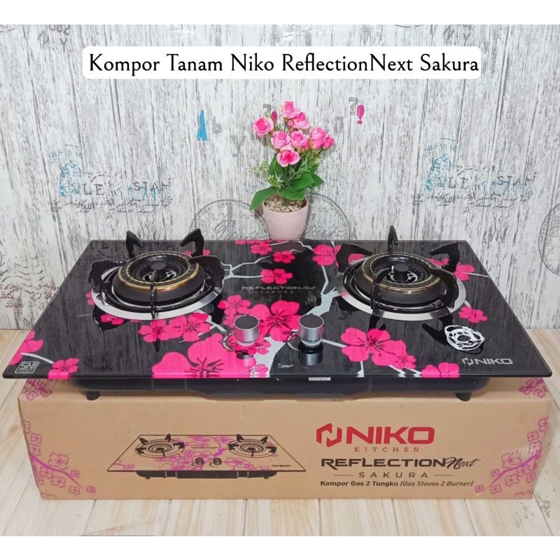 Jual Kompor Kaca Niko Sakura 2 Tungku Tanam | Shopee Indonesia