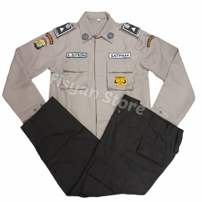 Jual Seragam PDL Satpam | Seragam PDL Security Coklat Terbaru | Shopee Indonesia