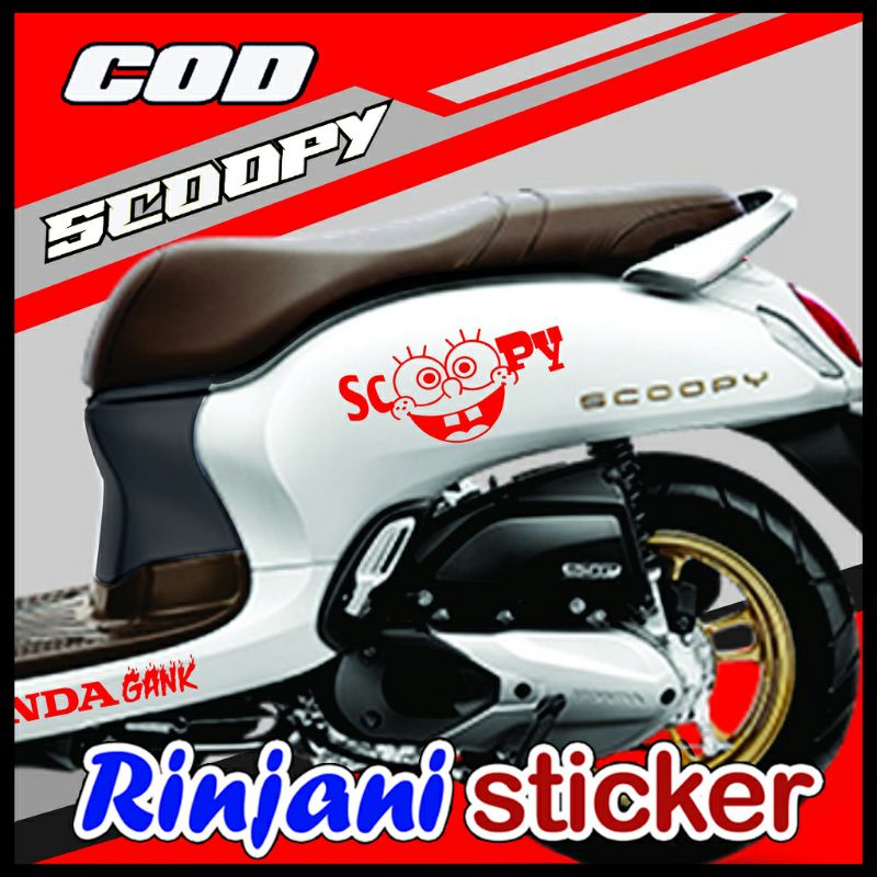 Jual STIKER SCOOPY SPONGEBOB CUTTING STICKER HONDA SCOOPY | Shopee ...