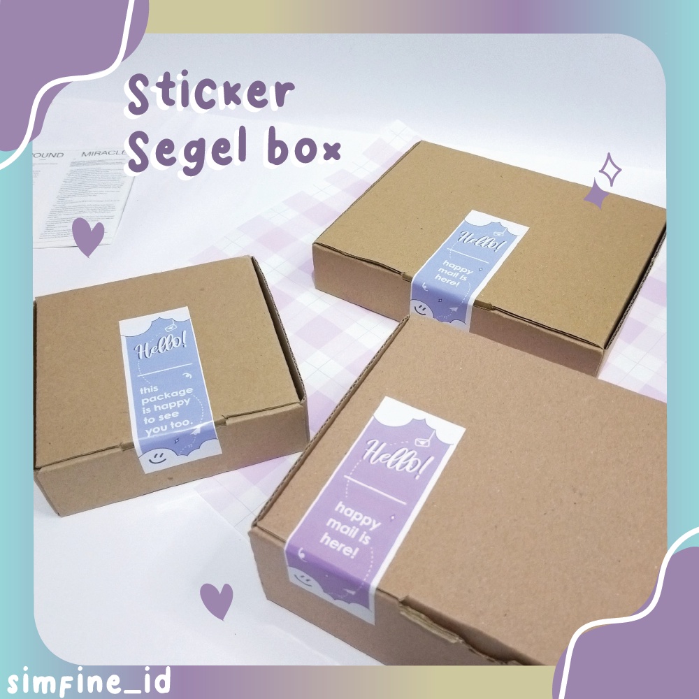 Jual Label / Sticker Segel / Box Hampers lucu | Shopee Indonesia