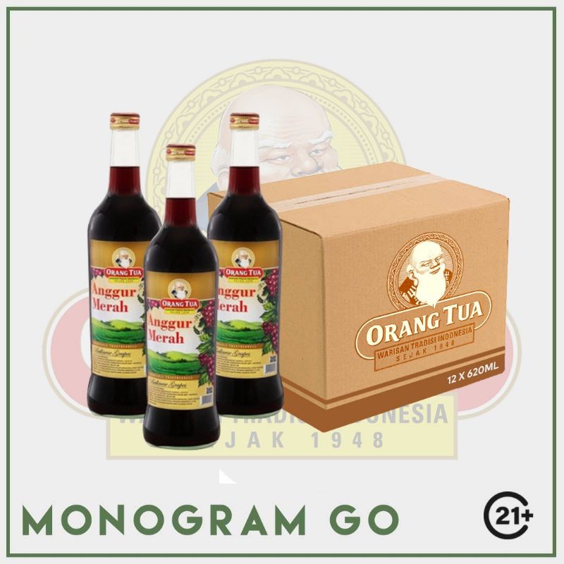 Jual Anggur Merah Gold Cap Orang Tua 620 ml (1 Karton Isi 12 Botol ...