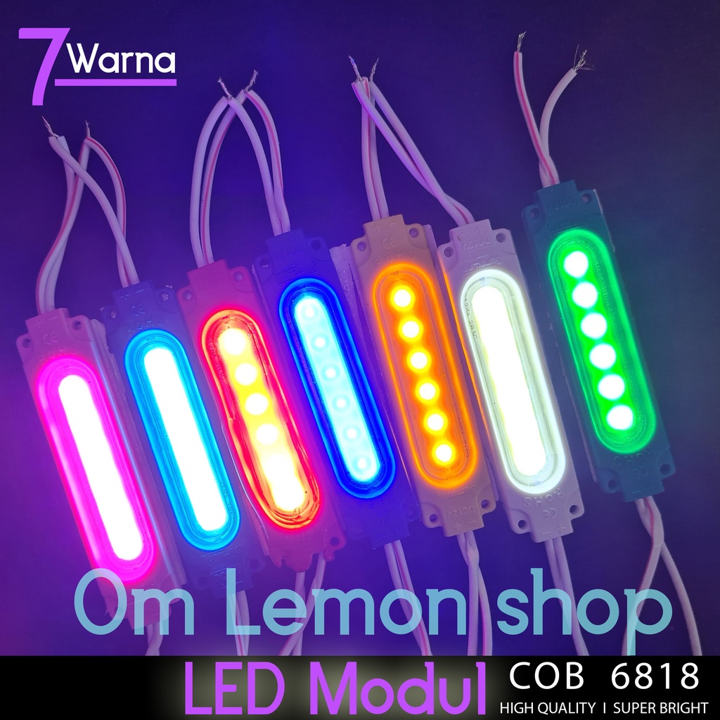 Jual LED 12V 2.5W MODUL 6818 COB LAMPU STRIP PANJANG ANTI AIR Indonesia|Shopee Indonesia