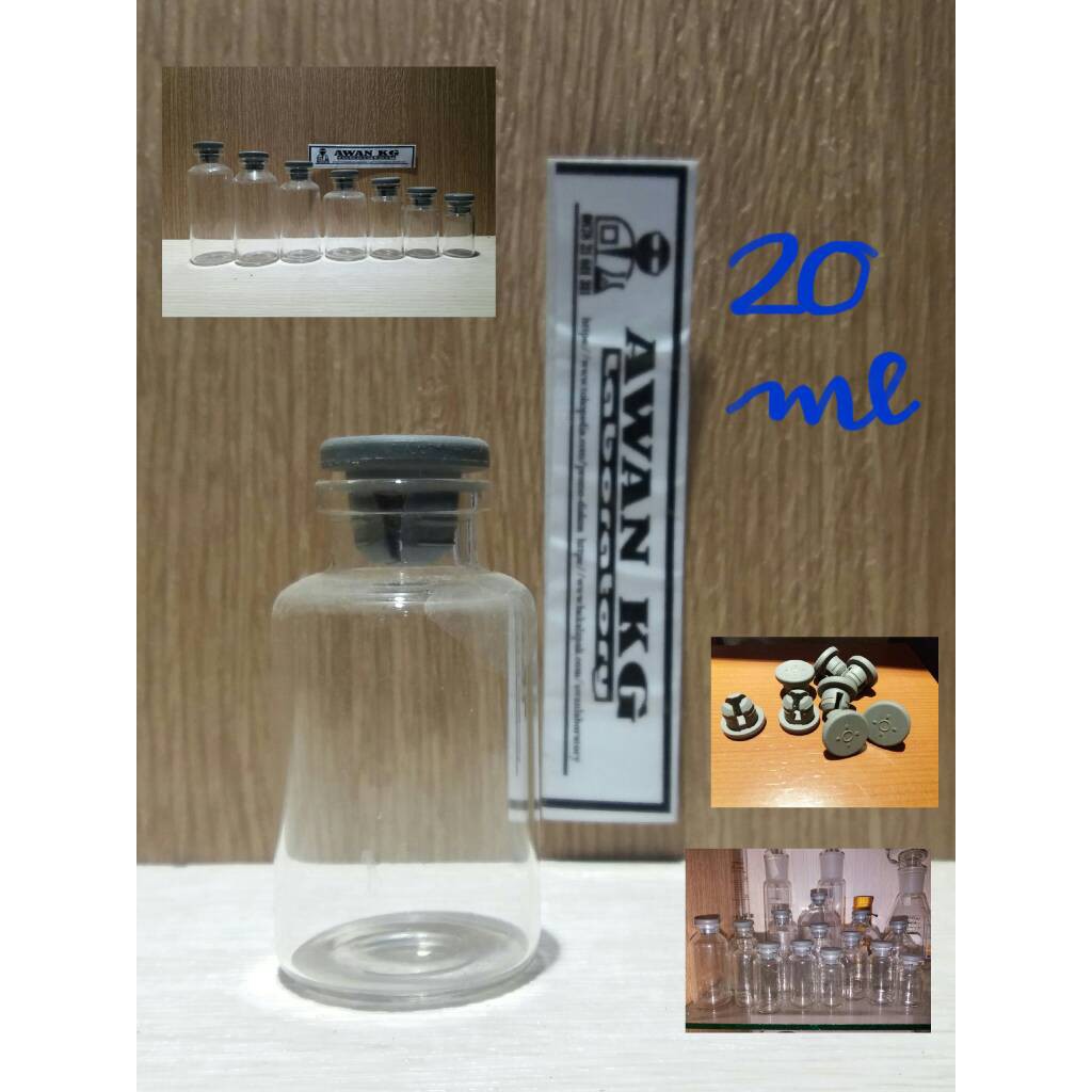 Jual Botol kaca botol vial 20ml 20 ml | Shopee Indonesia