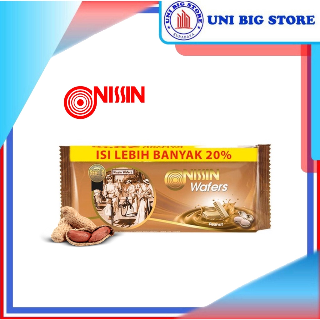 Jual Nissin Wafer Peanut Kacang 132 gr | Shopee Indonesia
