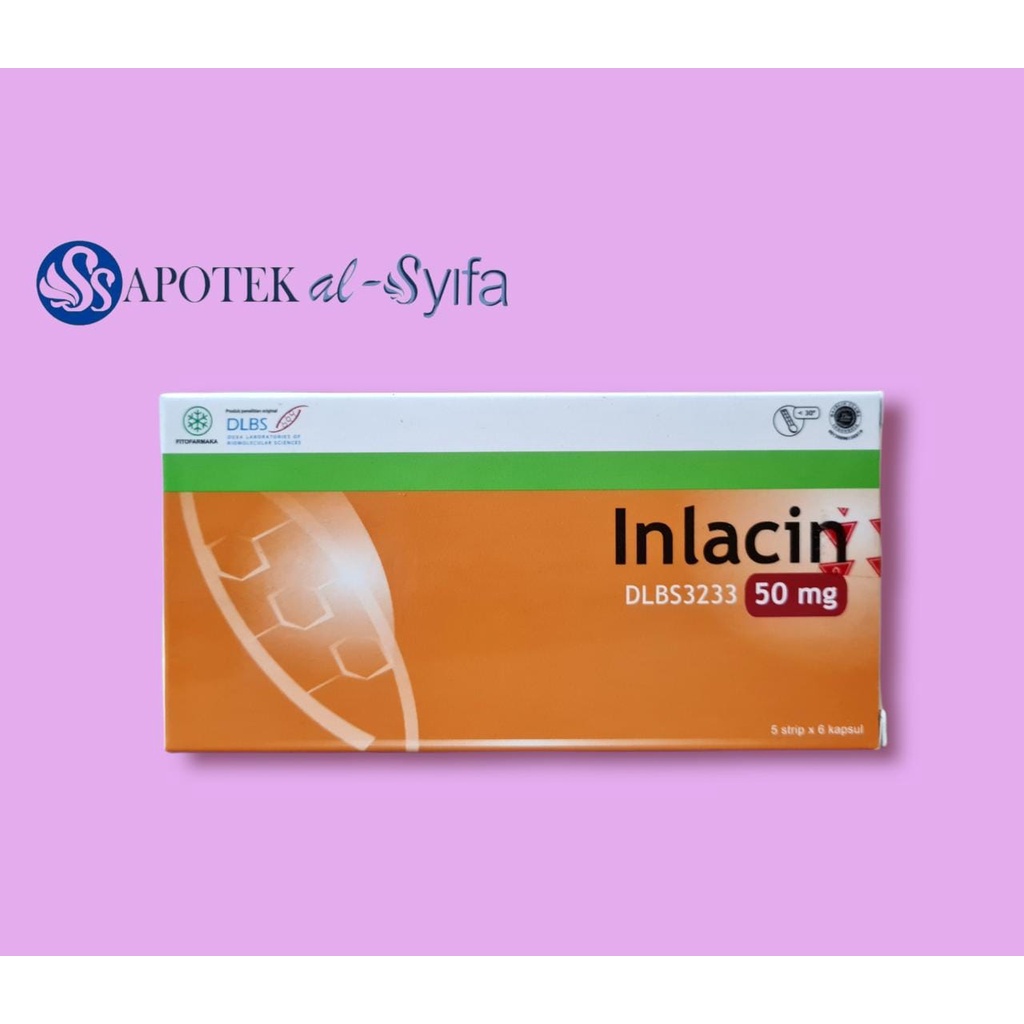 Jual Inlacin 50mg/ membantu menurunkan kadar gula (1 box isi 30 kaplet ...
