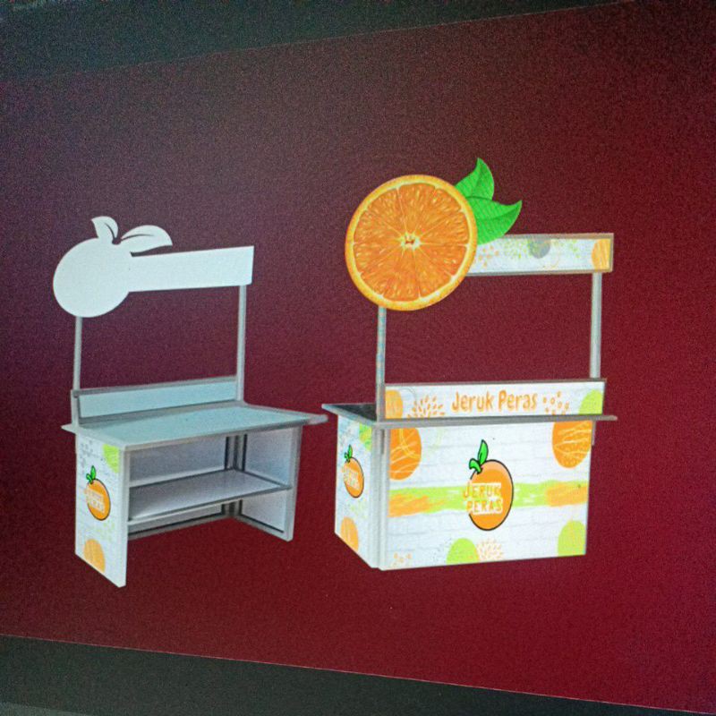 Jual booth lipat 150x60 custom rangka hitam | Shopee Indonesia