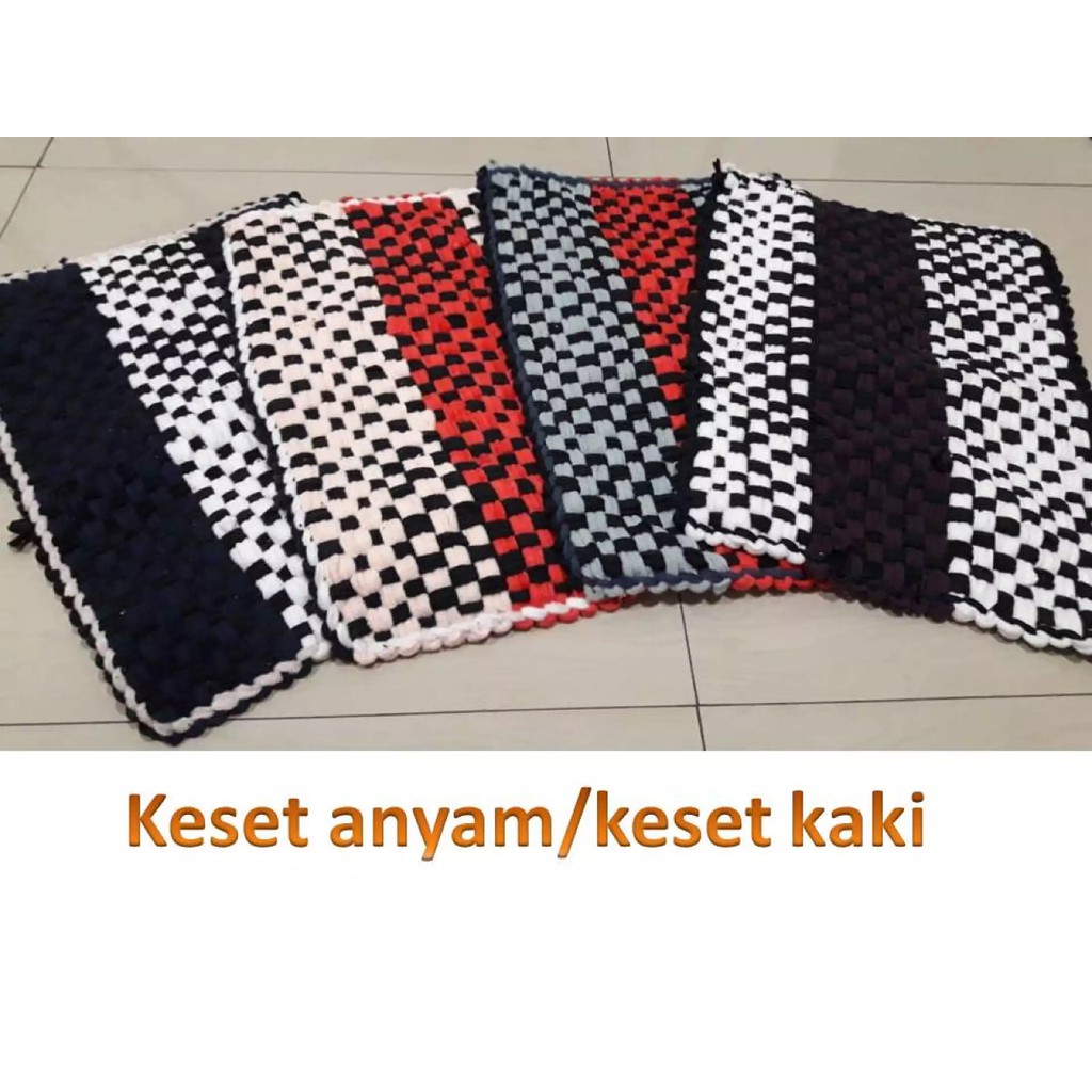 Jual DFI Keset Anyam / Keset Kaki KESET RAJUT / keset anyam tebal keset ...