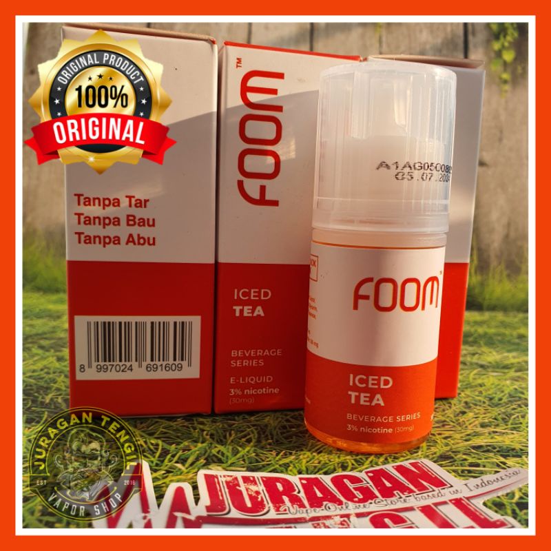 Jual LIQUID SALTNIC FOOM BEVERAGE SERIES ICED TEA 30MG 30ML SALT NIC ES ...