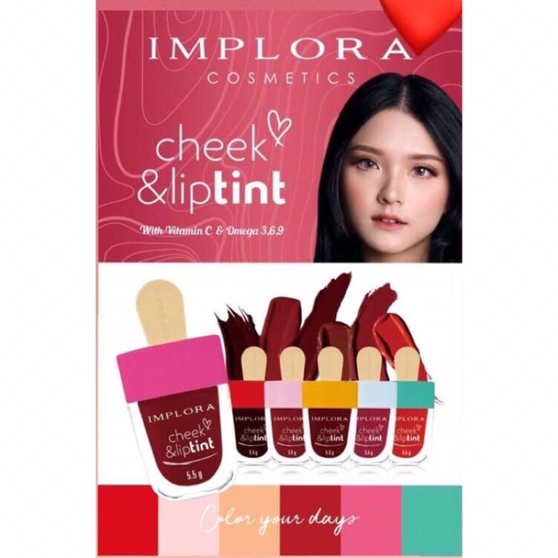 Jual IMPLORA Cheek & Liptint 5.5g | lip tint implora | Shopee Indonesia