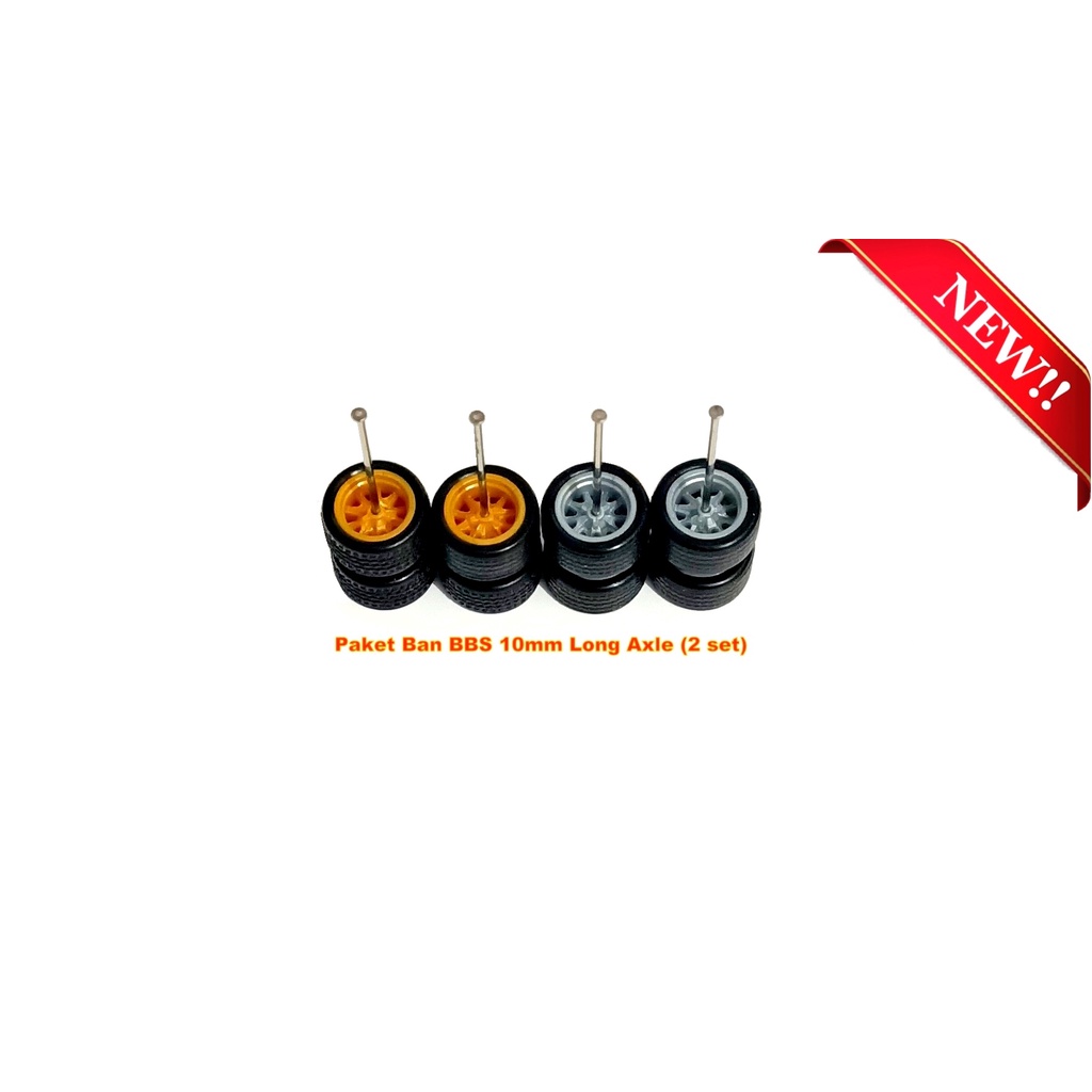 Jual Paket Ban Karet PBBS 1 PAKET BBS 10mm Long Axle ALL COLOURS 2 SET ...