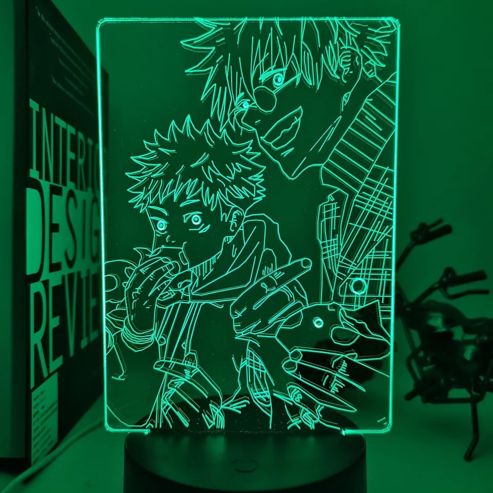 Jual Yuji Itadori Gojo Satoru Jujutsu Kaisen LAMPU LED PURINSU ANIME ...