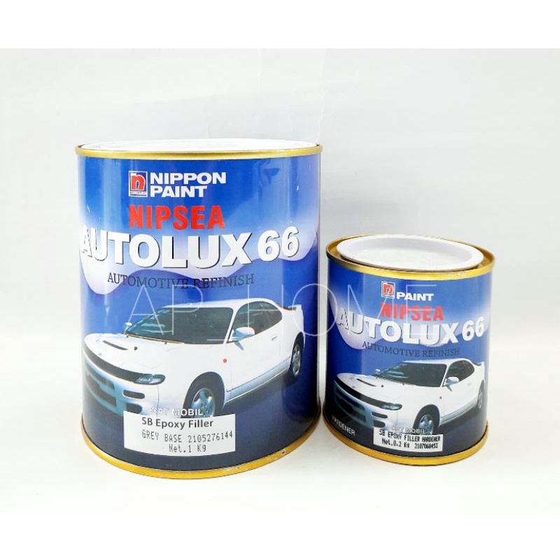 Jual Nippon Paint Nipsea Autolux 66 Epoxy Filler Grey 1 Kg | Shopee ...