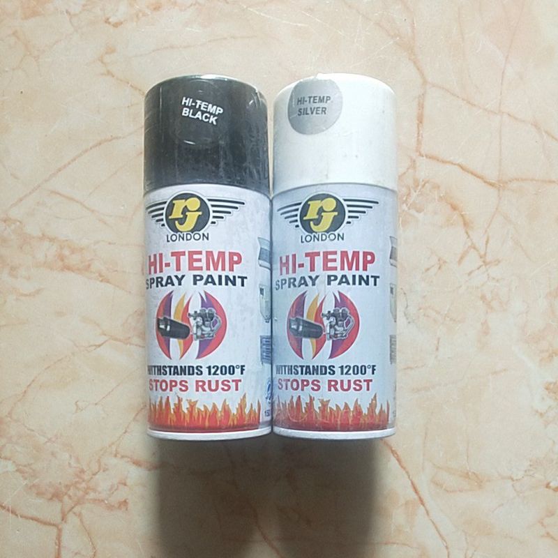 Jual Cat Semprot Tahan Panas RJ LONDON Hi-Temp 150 cc Premium Anti Panas Knalpot / Pilok Hi temp ...