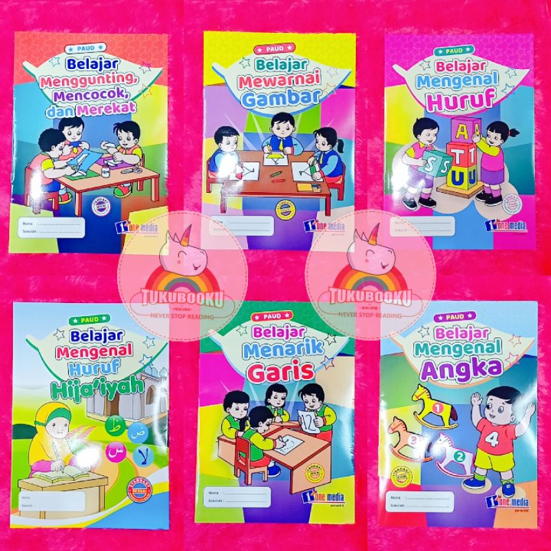 Jual Buku Paket Materi PAUD untuk Anak isi 6 Murah Lengkap Full Colour ...