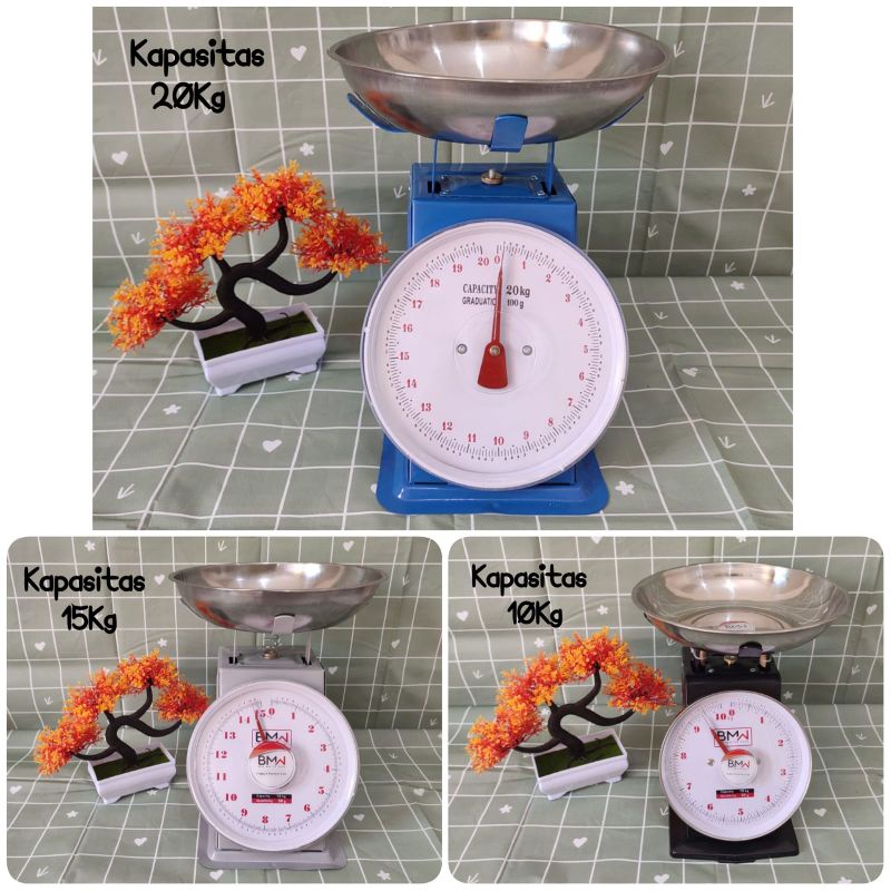 Jual Timbangan Buah 10kg 15kg 20kg / Timbangan Besi Analog /Timbangan ...