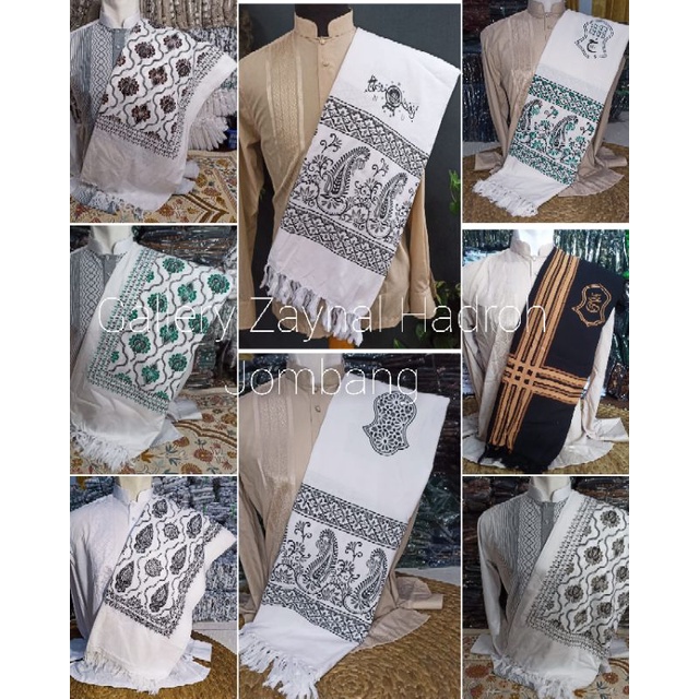 Jual sorban motif Kashmiri surban solo ridak habib serban batik santri ...